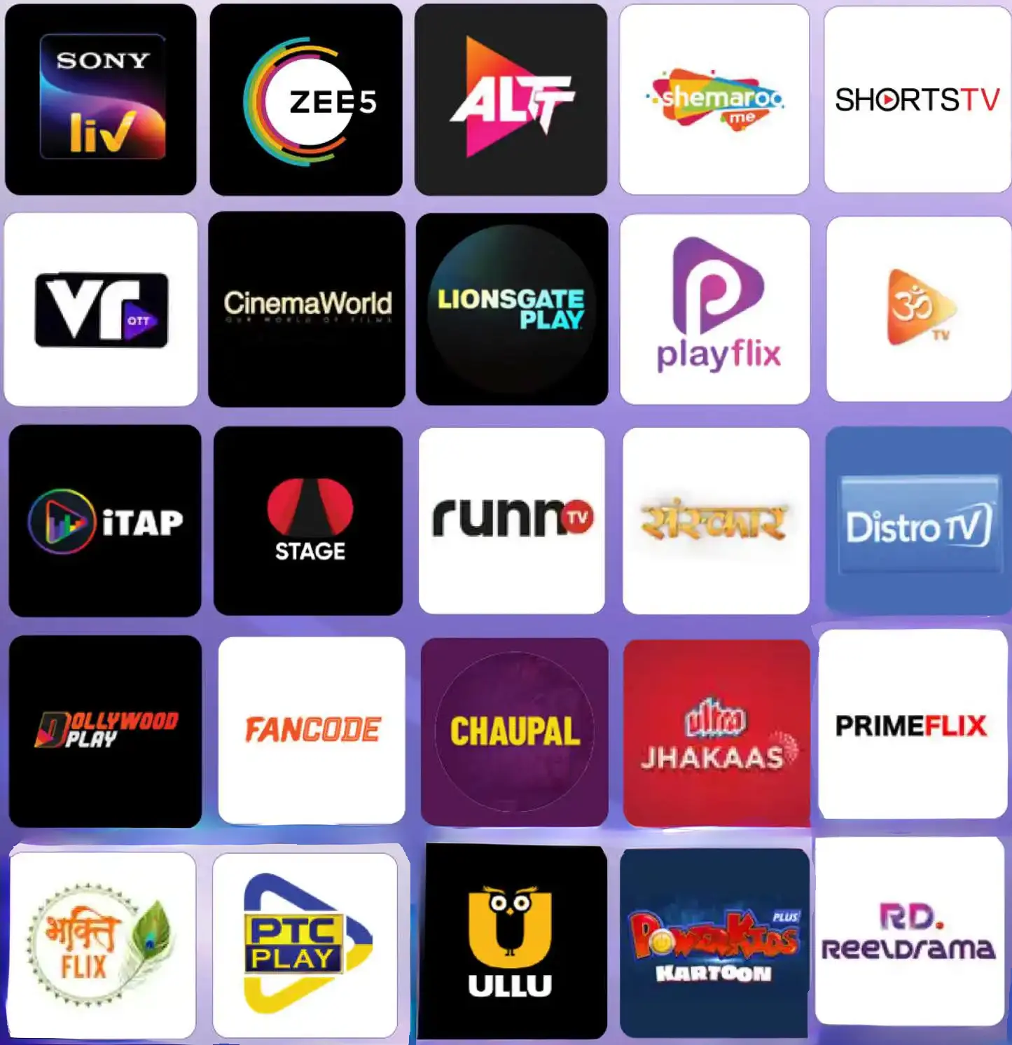 Zee5, Sony Liv, Ullu, Fancode, Chaupal, Shemaroo, Lionsgate Play, All ...